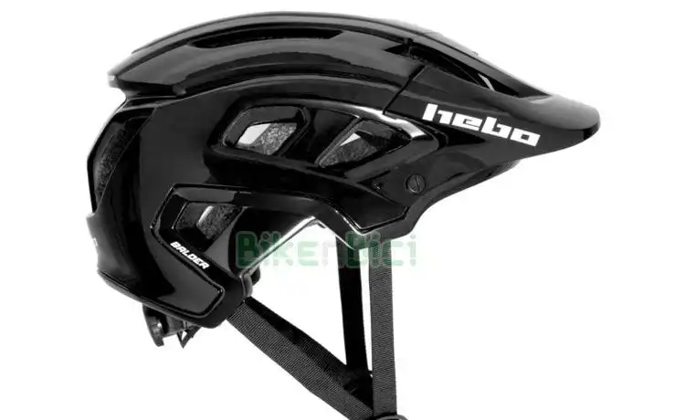 Casco Trial Hebo Balder III Negro Brillante